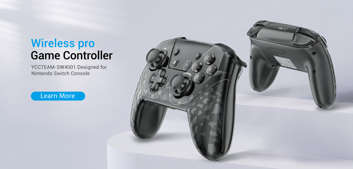 YCCTEAM game controllers, accessories for Nintendo Switch, PS, XBOX