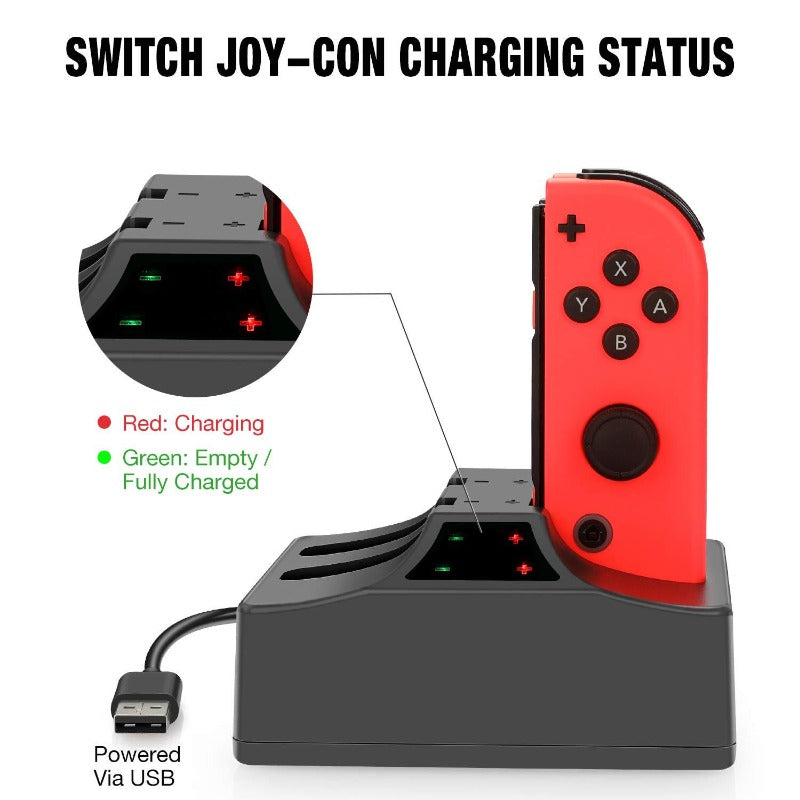 Nintendo Switch Joy-Con Charger,YCCTEAM Charging Station,Charging dock ...
